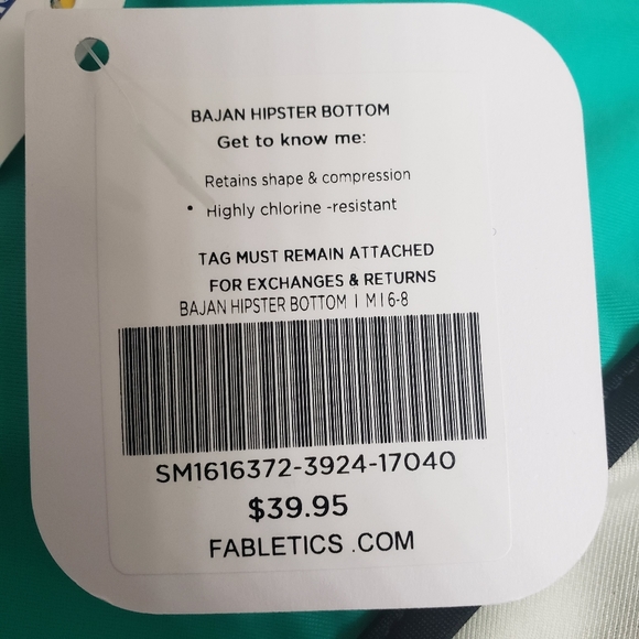 Fabletics | Swim | Nwt Fabletics Dash Bajan Hipster Bottom Size M ...